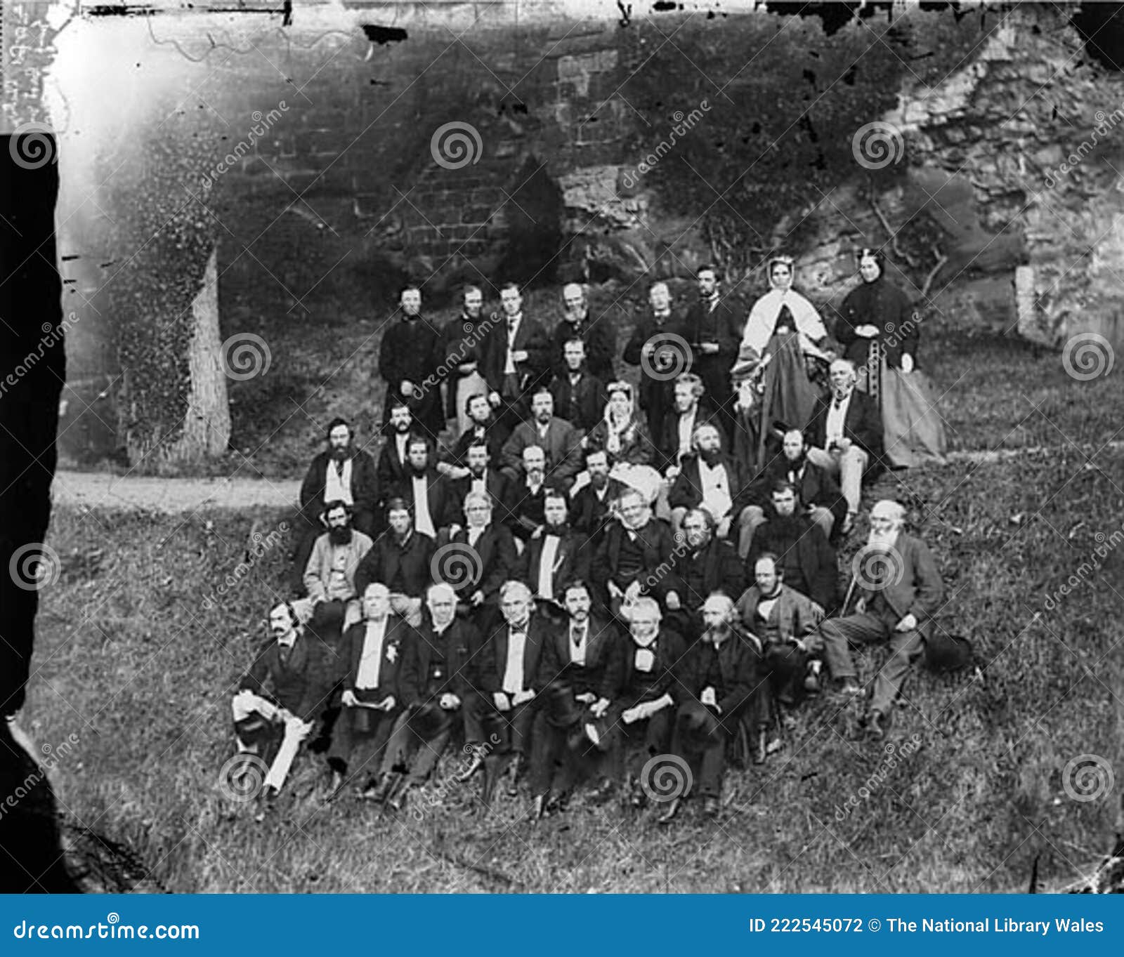 A Group In Rhuthun Castle During The Eisteddfod Picture. Image: 222545072