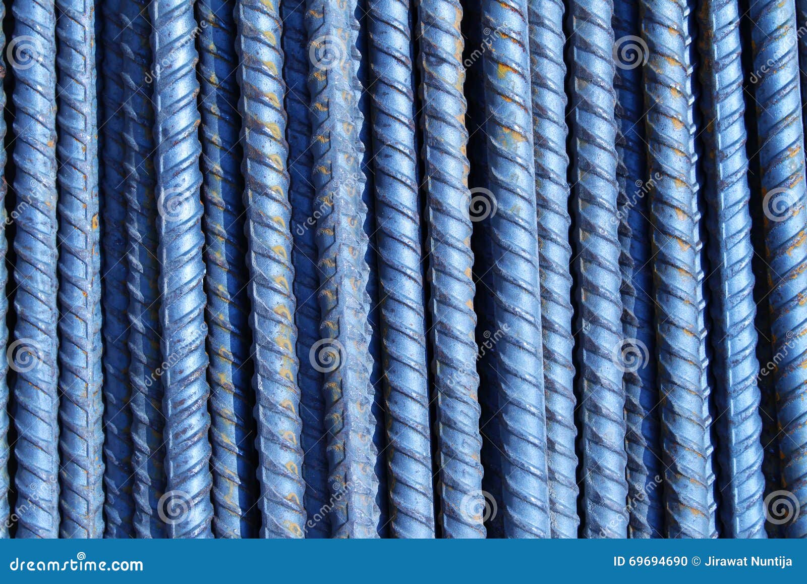 Group of Ribbed Reinforcement Bars Stock Photo - Image of ...