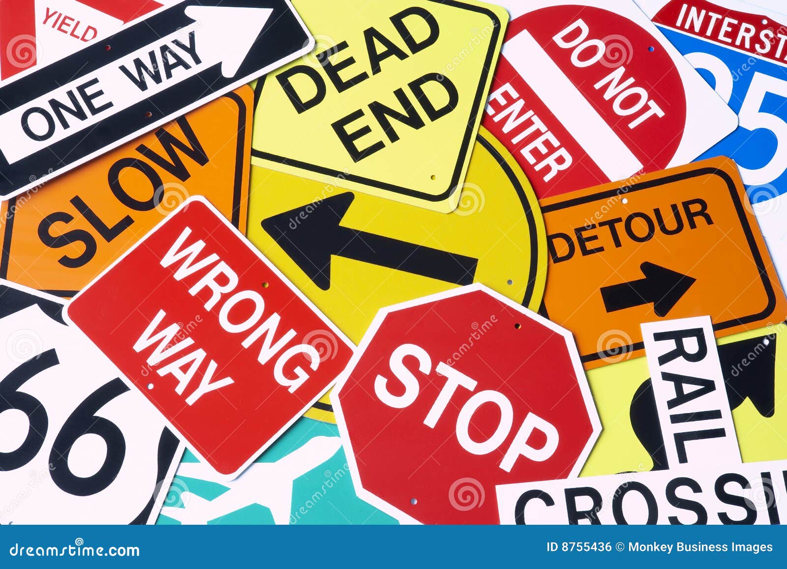 Confusing Road Signs Stock Photography | CartoonDealer.com #16197326