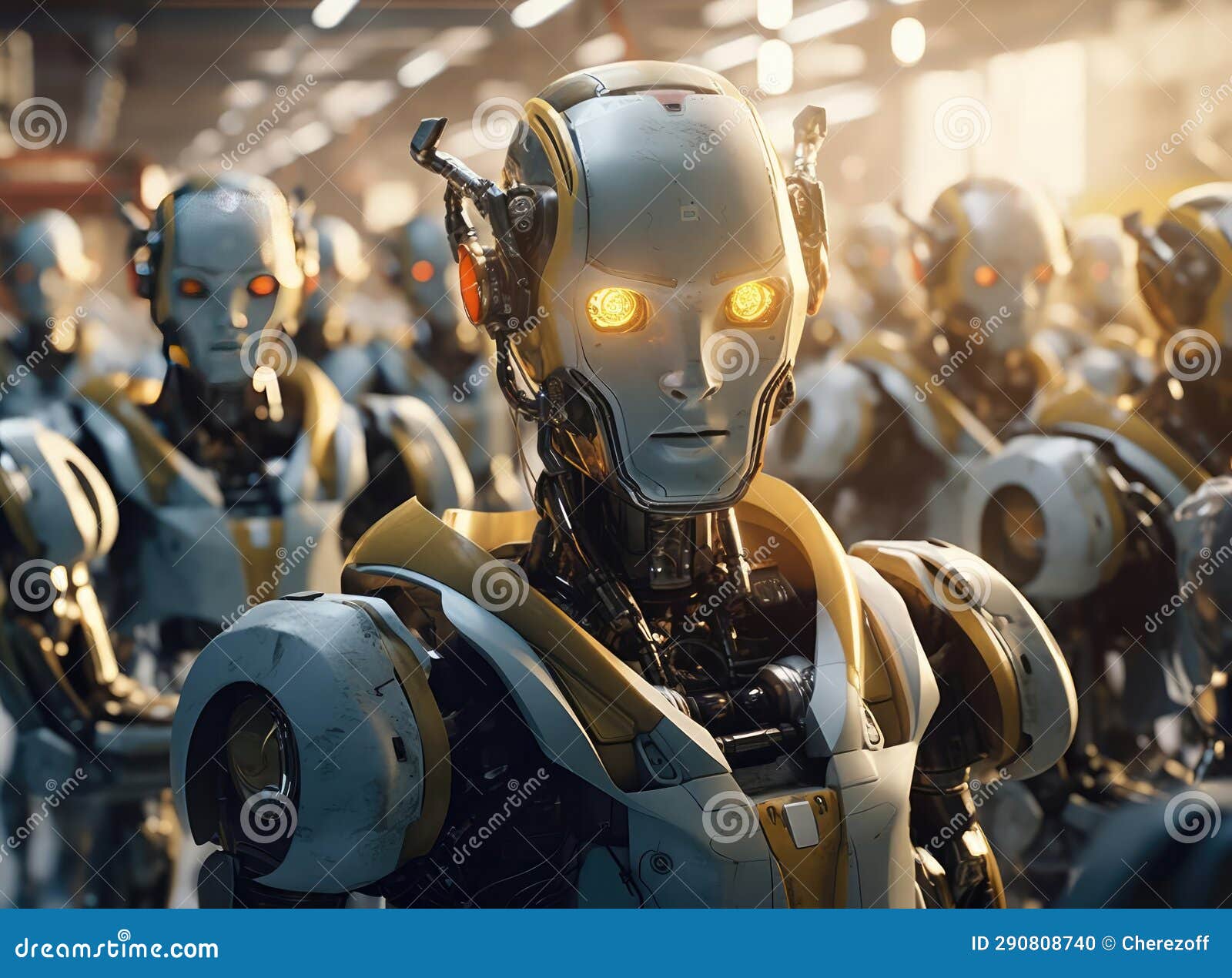 A group of robots stock photo. Image of education, tech - 290808740