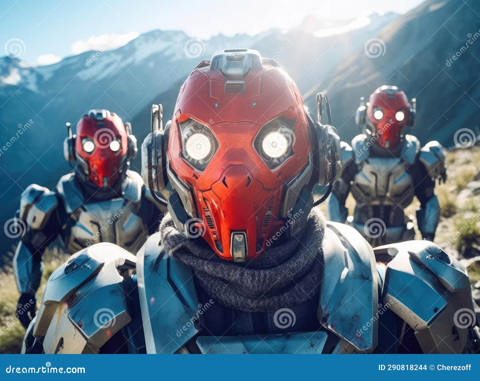 A group of robots stock photo. Image of manufacturing - 290818244