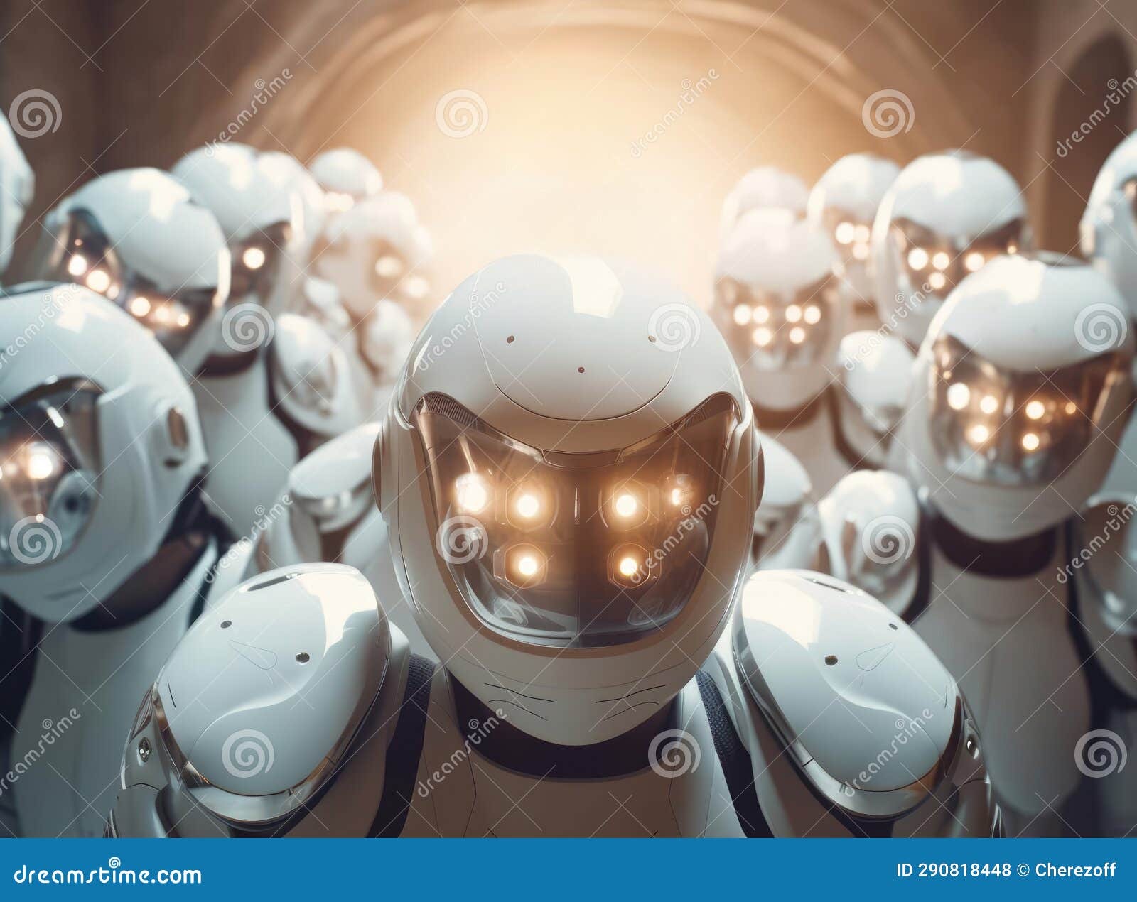 A group of robots stock photo. Image of robot, team - 290818448