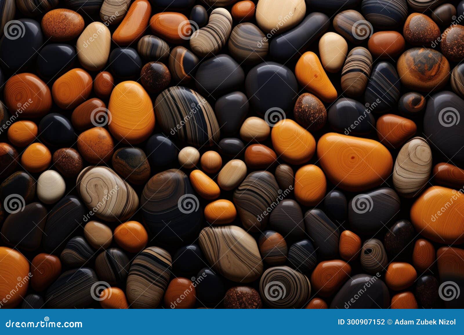 A Group of Rocks with Different Colors Stock Illustration ...