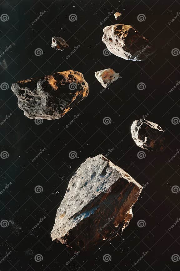 A Group of Rocks Floating in the Air, No Visible Support or Attachment ...