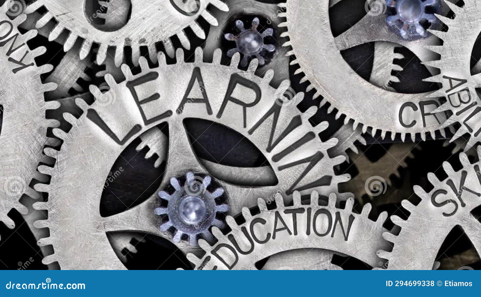 Tooth Wheels with Learning Concept. Stock Footage - Video of move ...