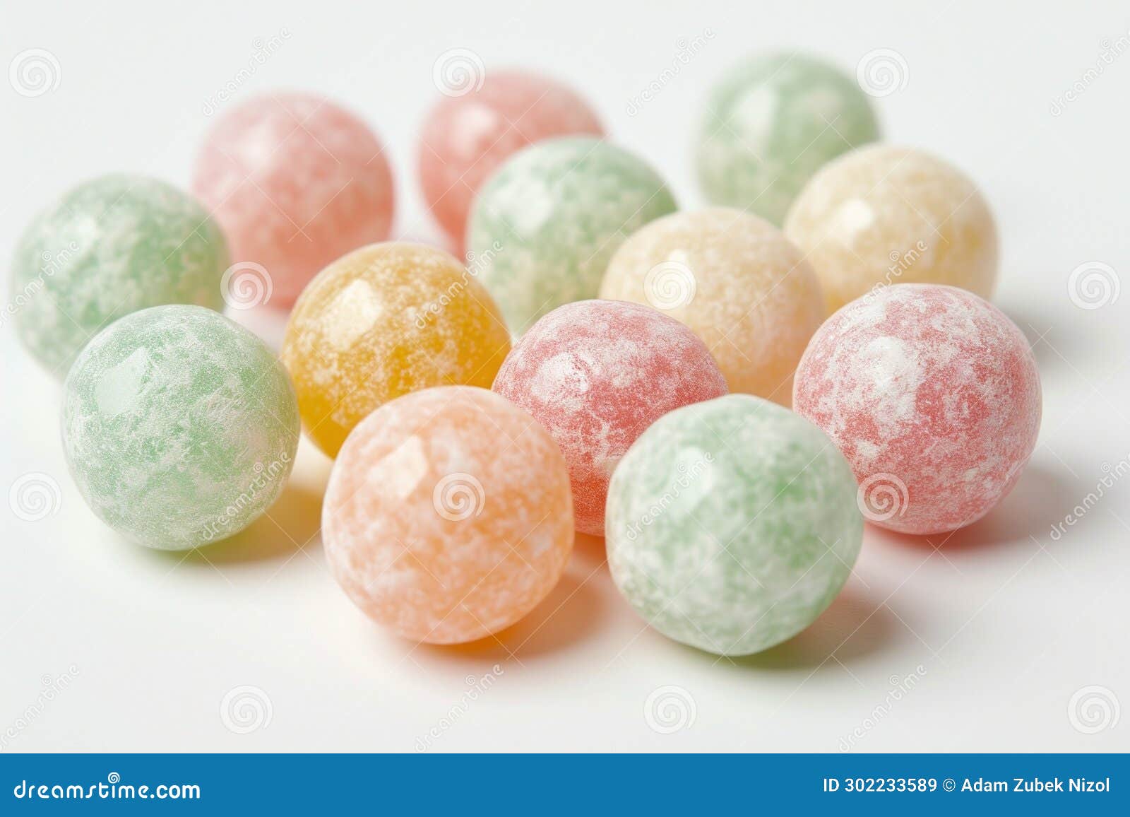 A Group of Round Colorful Candies Stock Illustration - Illustration of ...