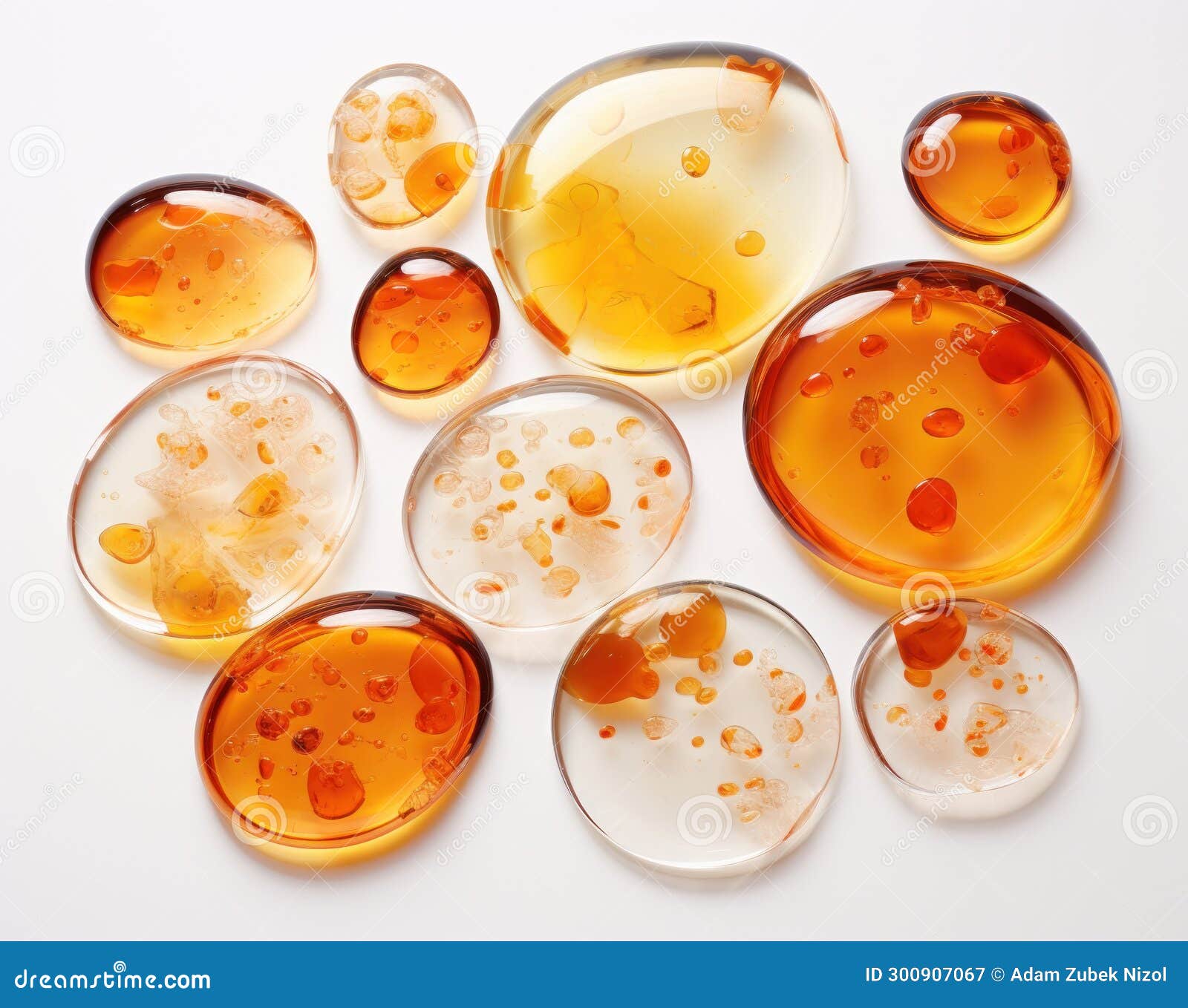 A Group of Round Orange and White Objects Stock Illustration ...