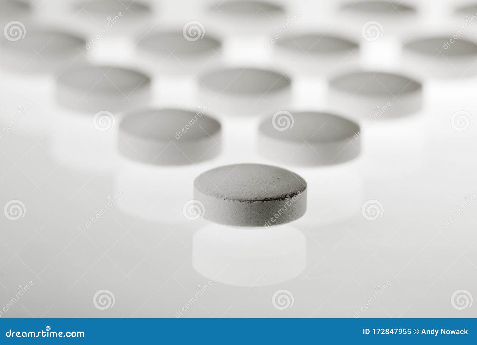 Red Round Tablets In An Isolation Stick Royalty-Free Stock Photography ...