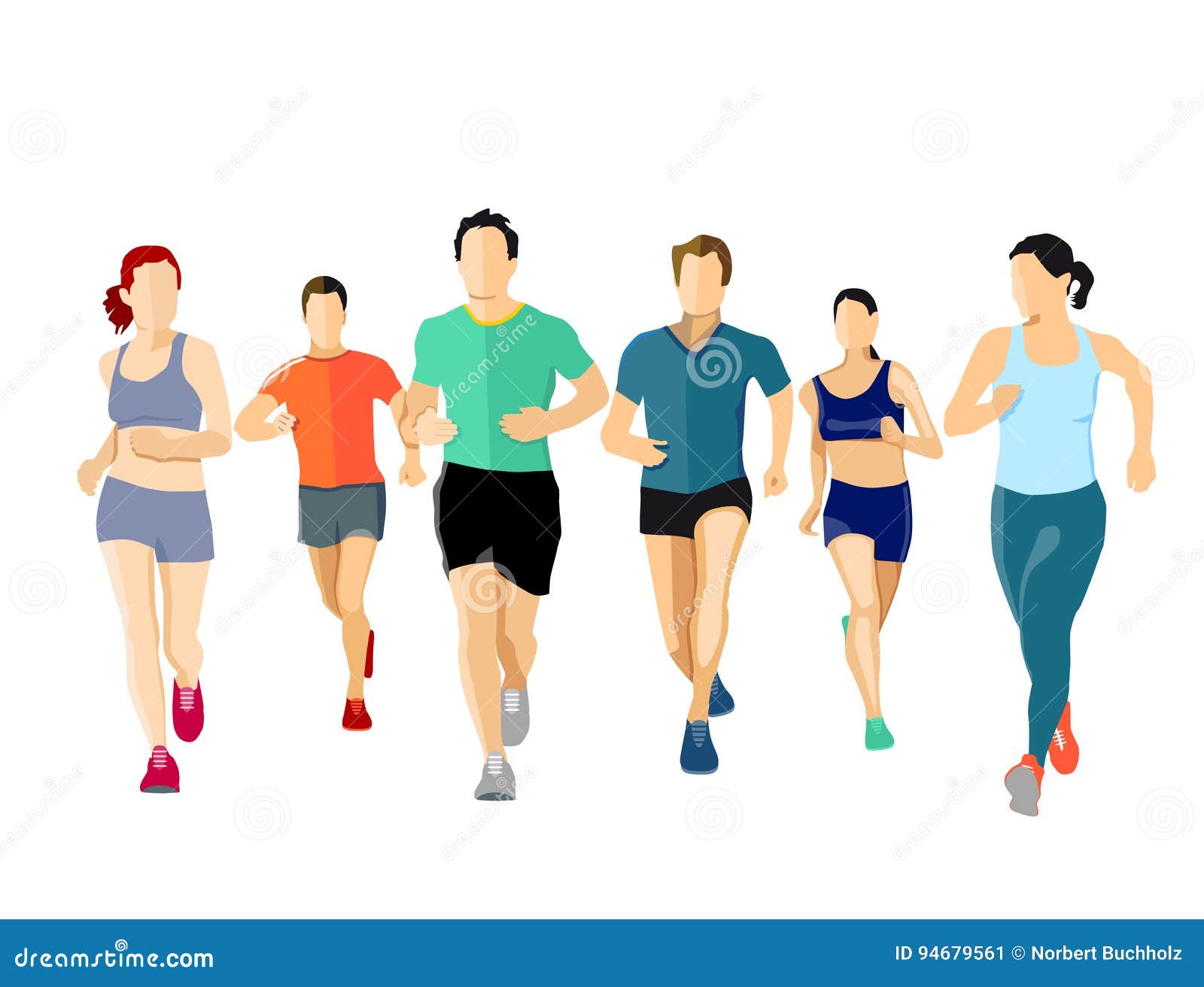 Group of Runners stock vector. Illustration of sport - 94679561