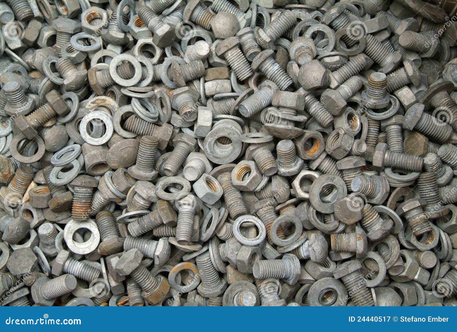Group of rusted bolts stock image. Image of desorder - 24440517