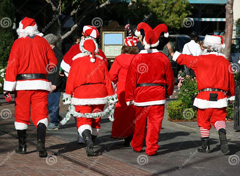 Group of Santa Clauses editorial image. Image of meeting - 3809330