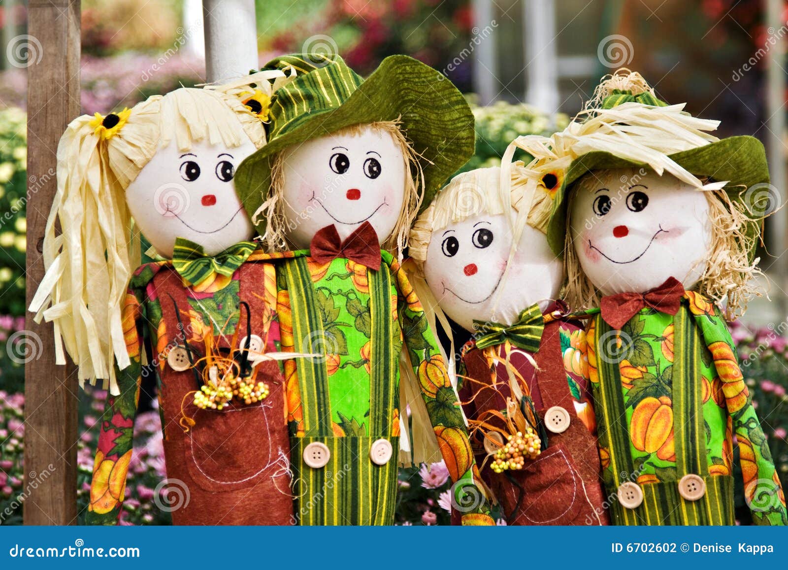 Group of Scarecrows stock photo. Image of girl, four, outdoors - 6702602