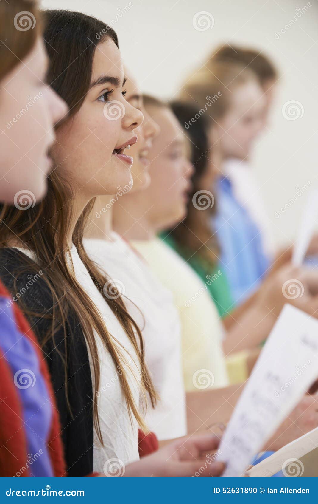 Group of School Children Singing in Choir Together Stock Photo - Image ...