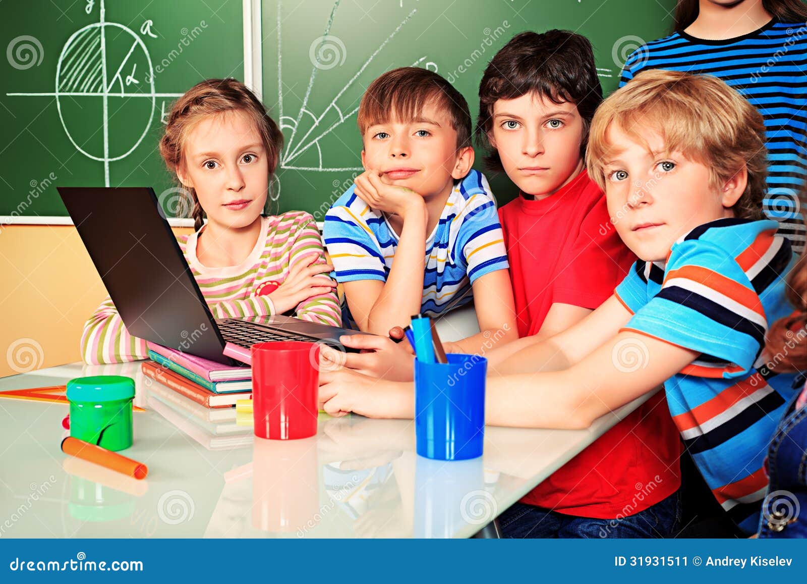 Group of school stock image. Image of active, child, desk - 31931511