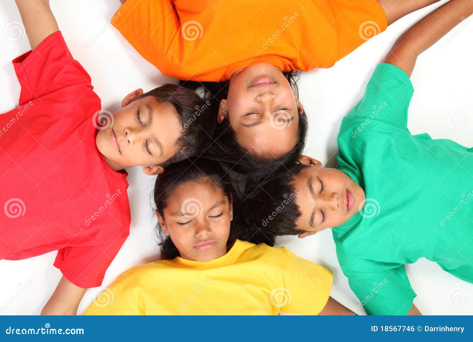 Group of School Friends Resting Eyes Closed Stock Photo - Image of ...