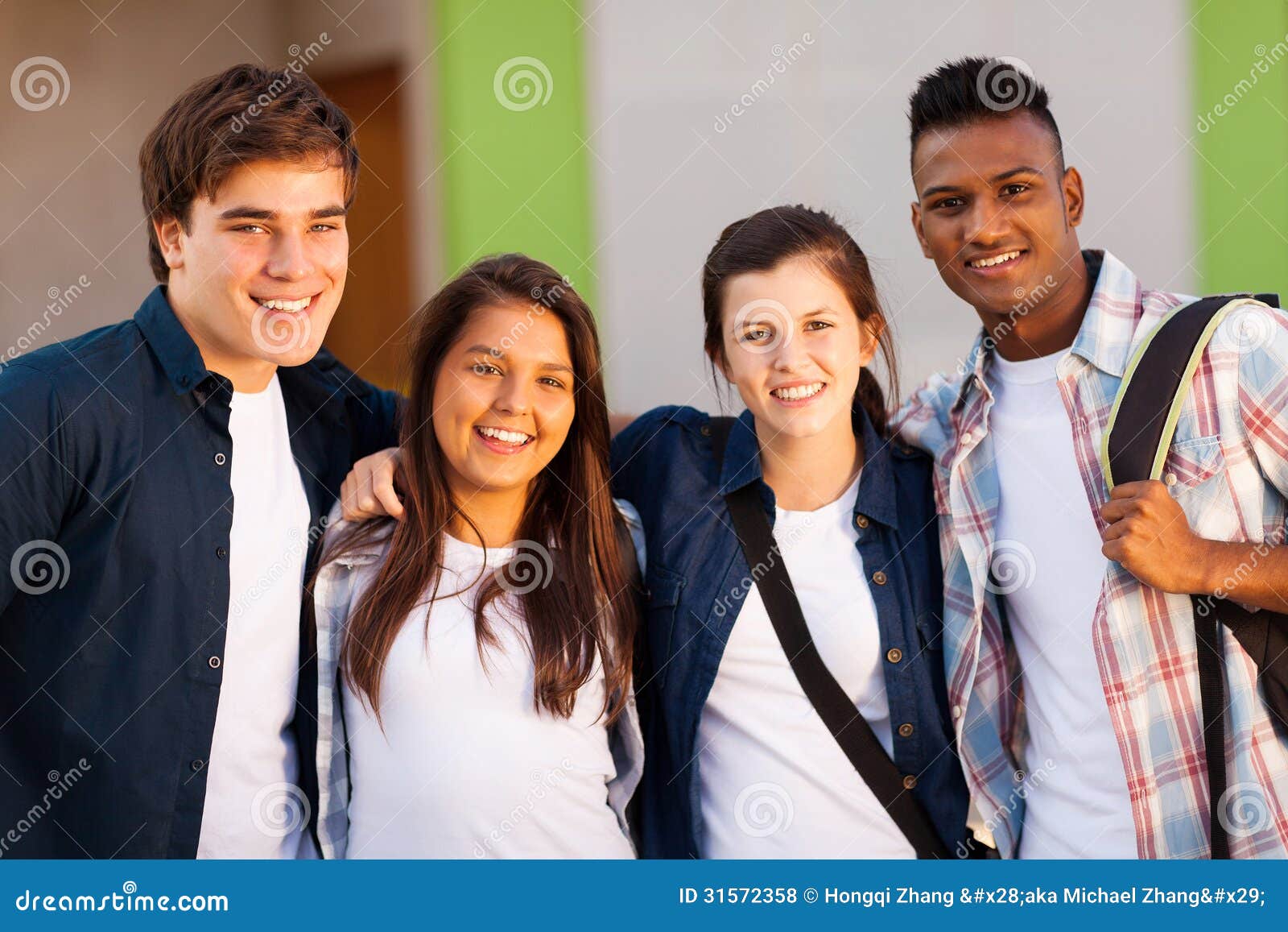 Group school students stock photo. Image of cute, high - 31572358
