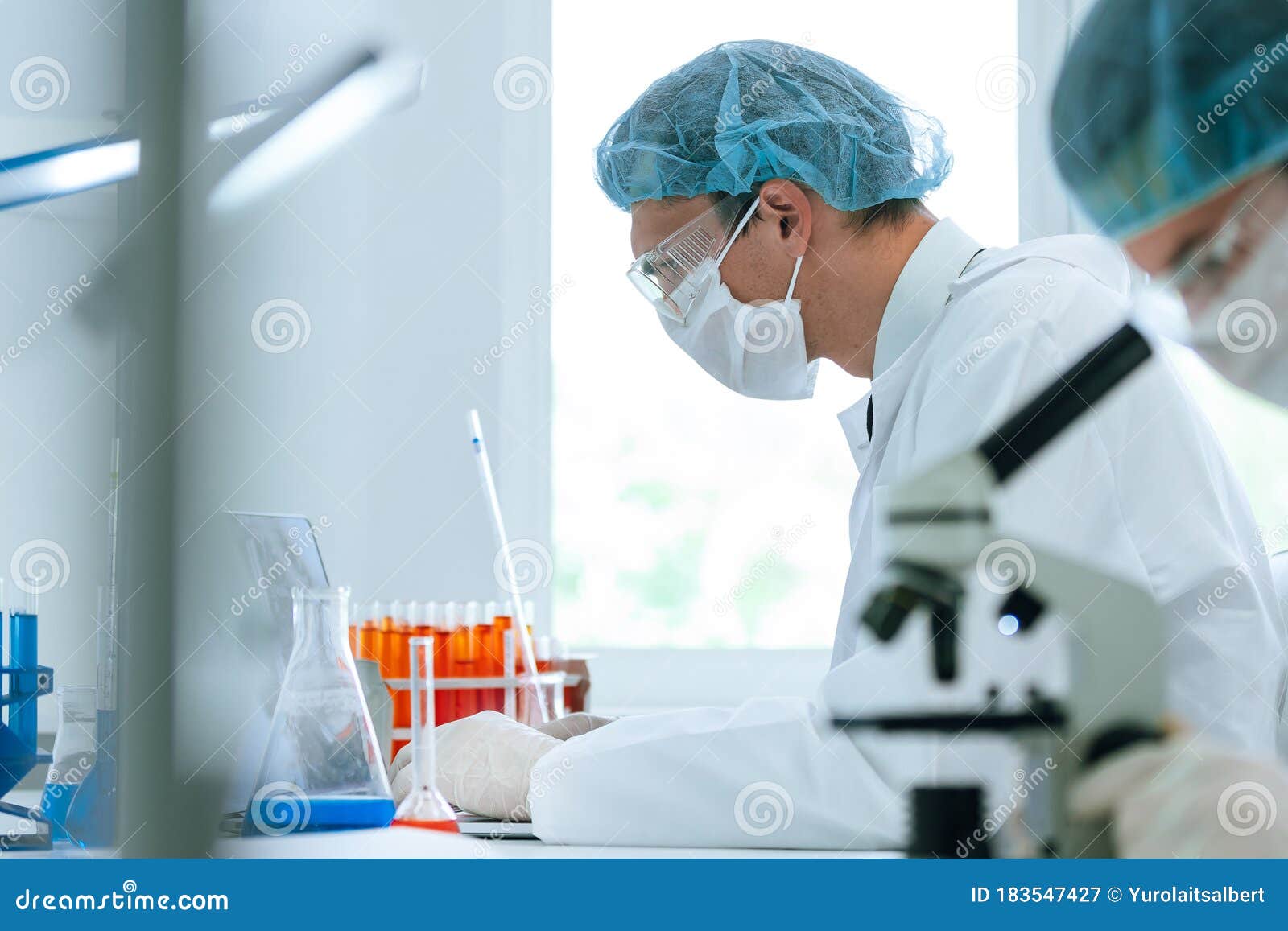 Group of Scientists Analyzing Tests in the Laboratory. Stock Image ...