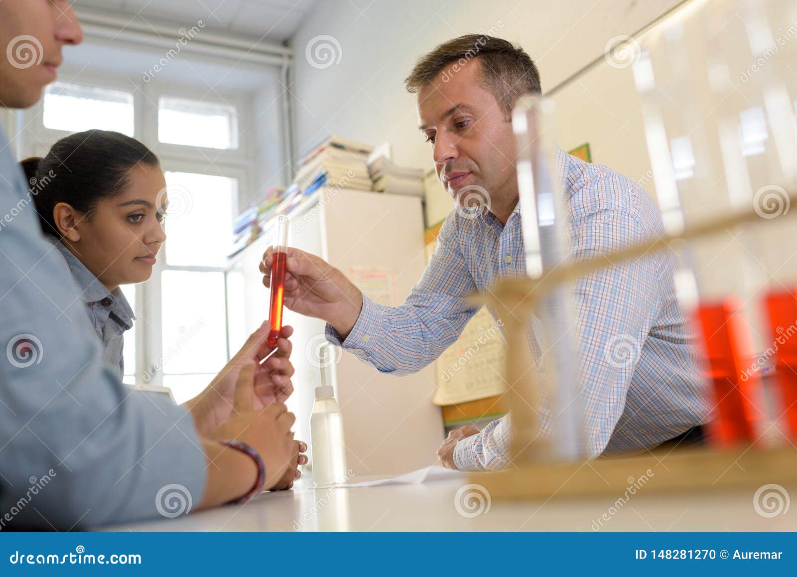 Group Scientists Checking Laboratory Results Stock Photo - Image of ...