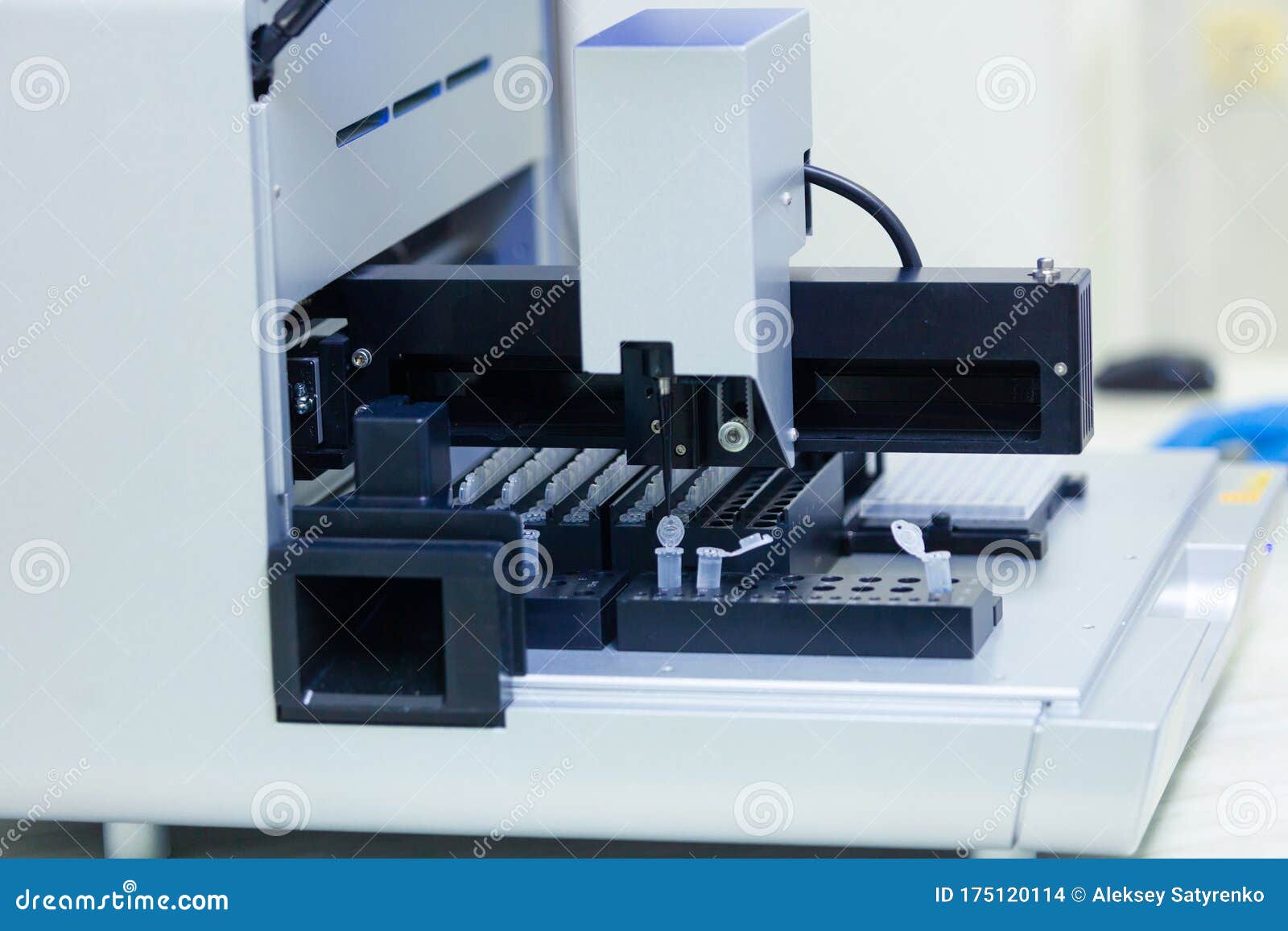 A Group of Scientists Conducts Research in a Scientific Laboratory ...