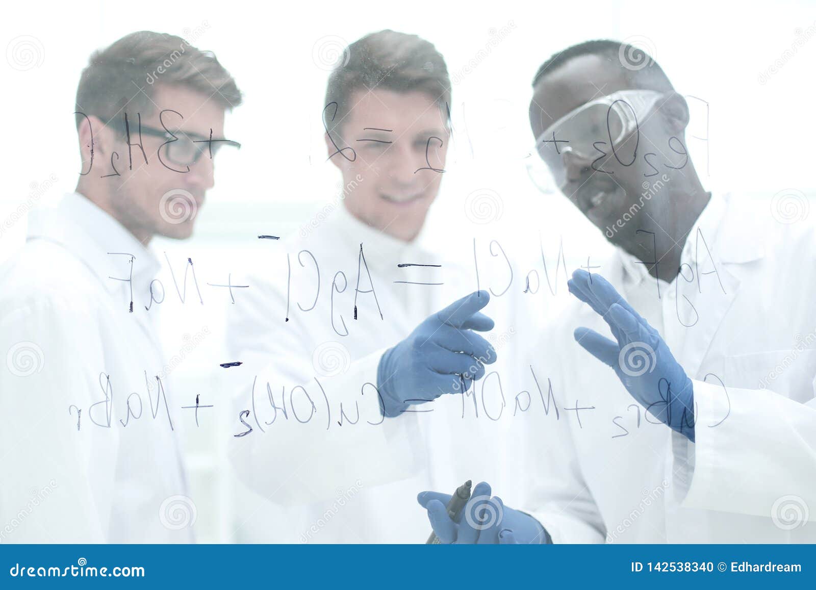 Group of Scientists Discuss the Results. Stock Photo - Image of ...