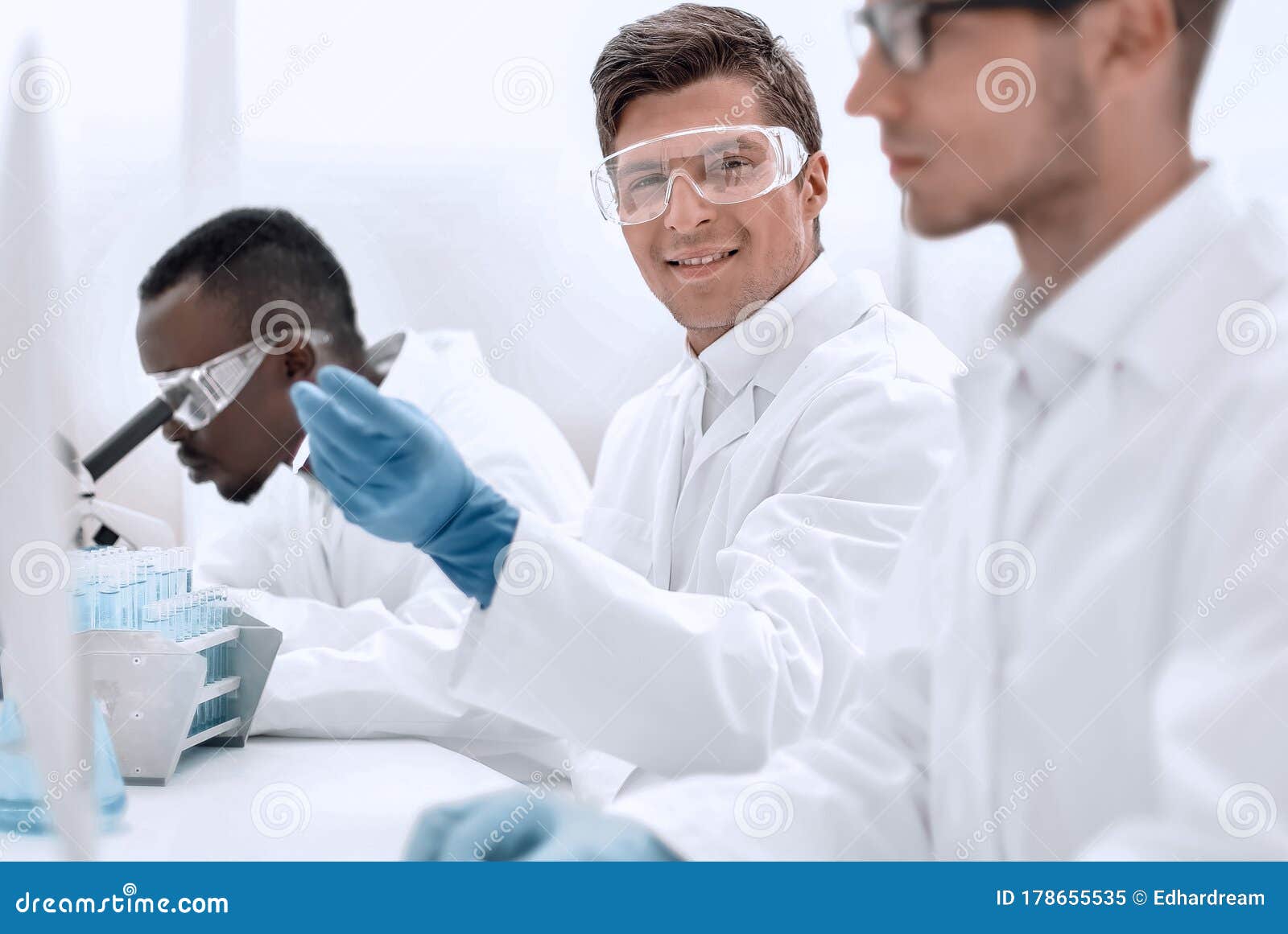 Group of Scientists are Discussing New Achievements Stock Image - Image ...