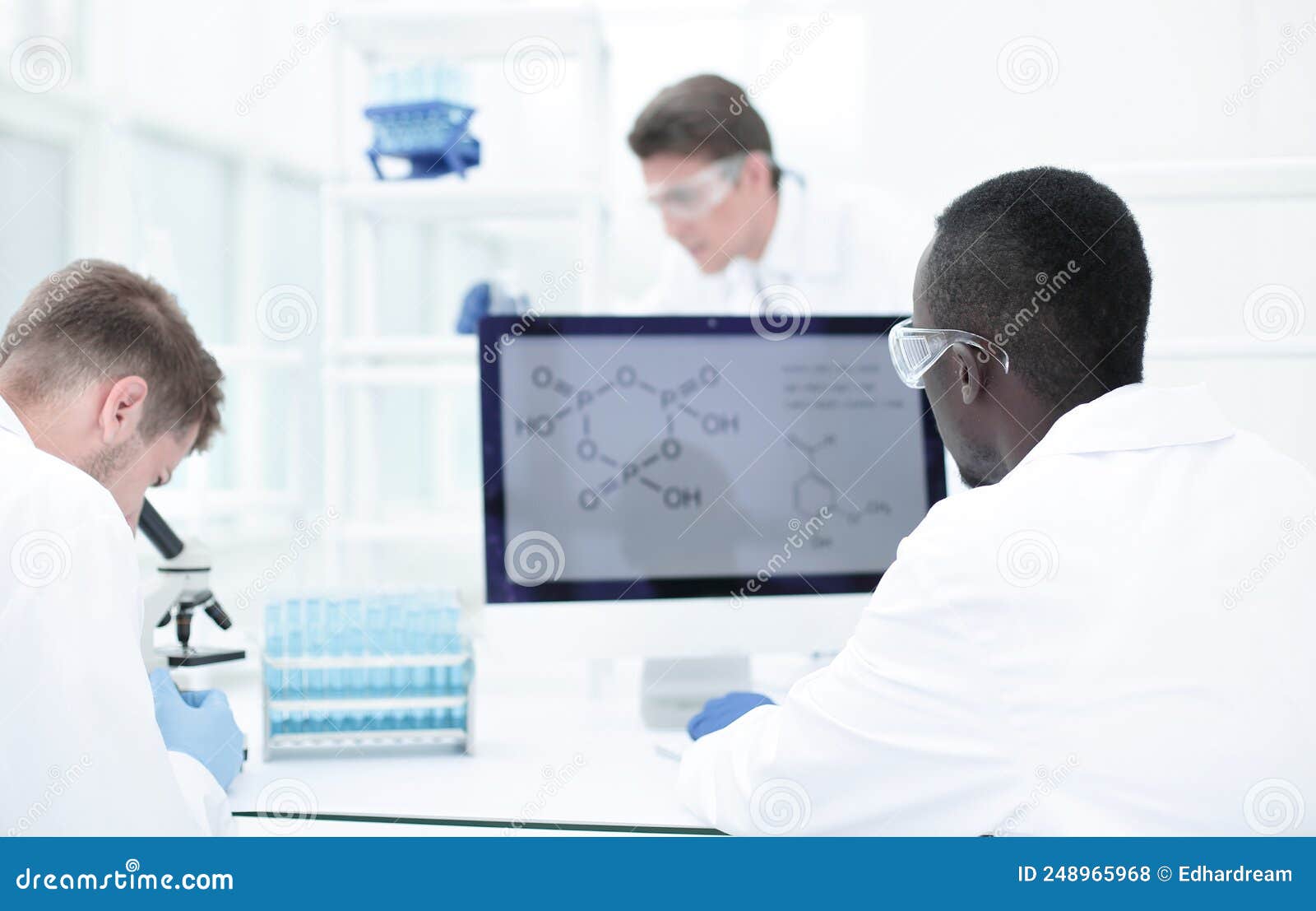 Group of Scientists in a Modern Laboratory Stock Photo - Image of ...