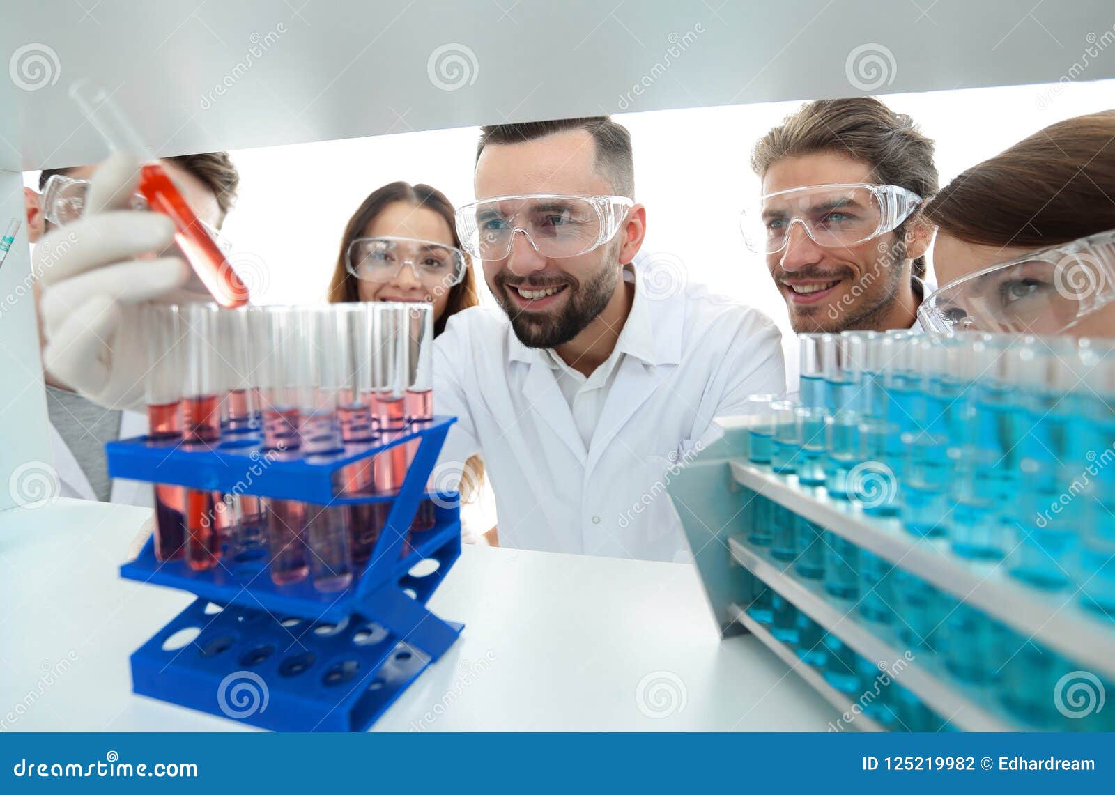 Group of Scientists and Pharmacists Working in the Laboratory Stock ...