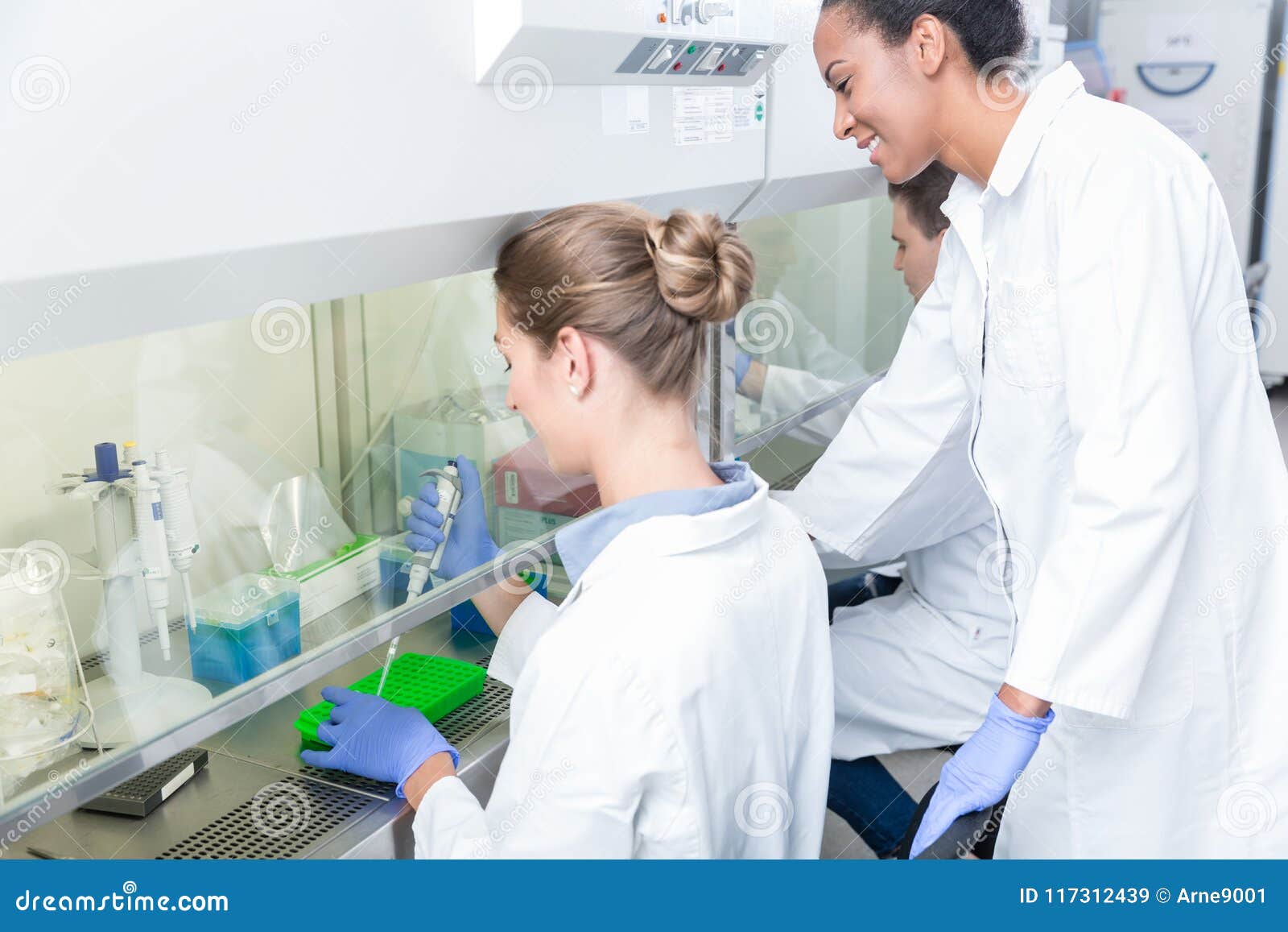 Group of Scientists Working in Research Laboratory Stock Image - Image ...