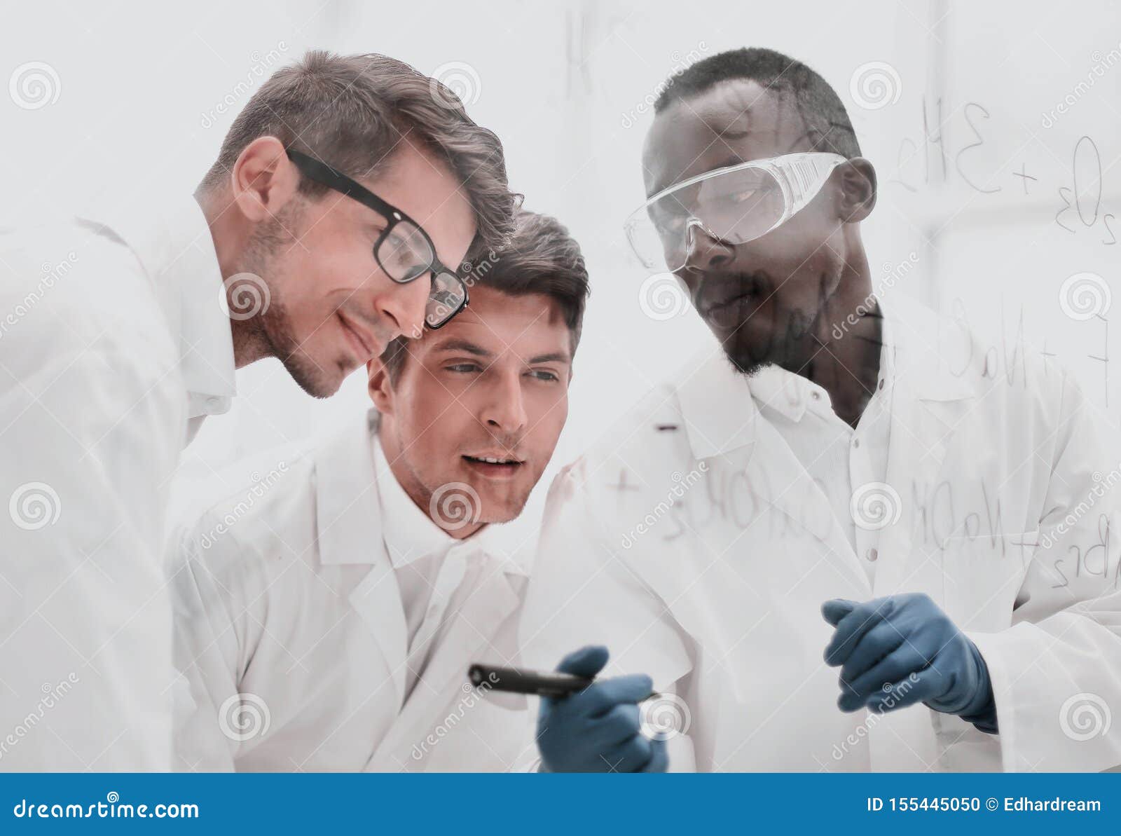 Group of Scientists Talking in the Laboratory. Stock Photo - Image of ...