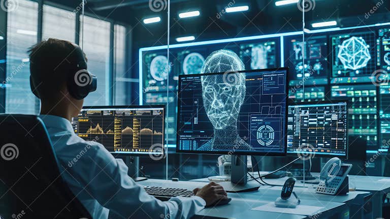 A Group of Scientists are Working on Computers in a Lab AIG41 Stock Photo - Image of discover ...