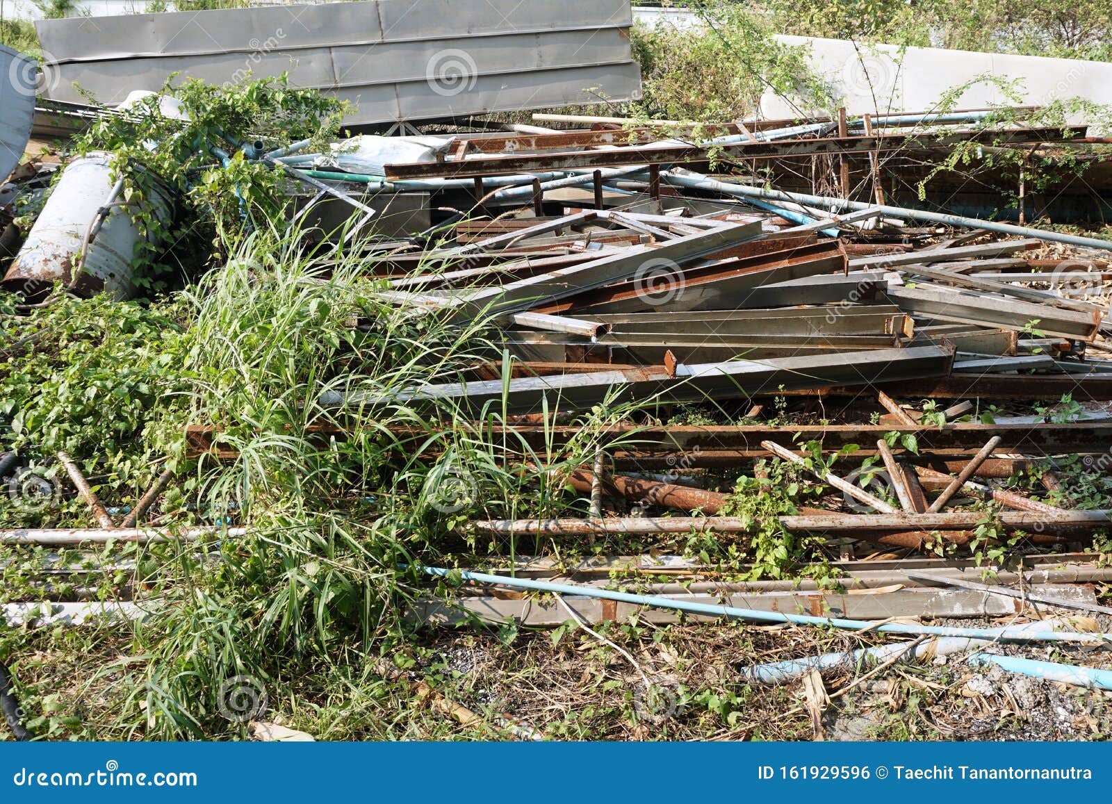 Scrap material in factor stock photo. Image of equipment - 161929596