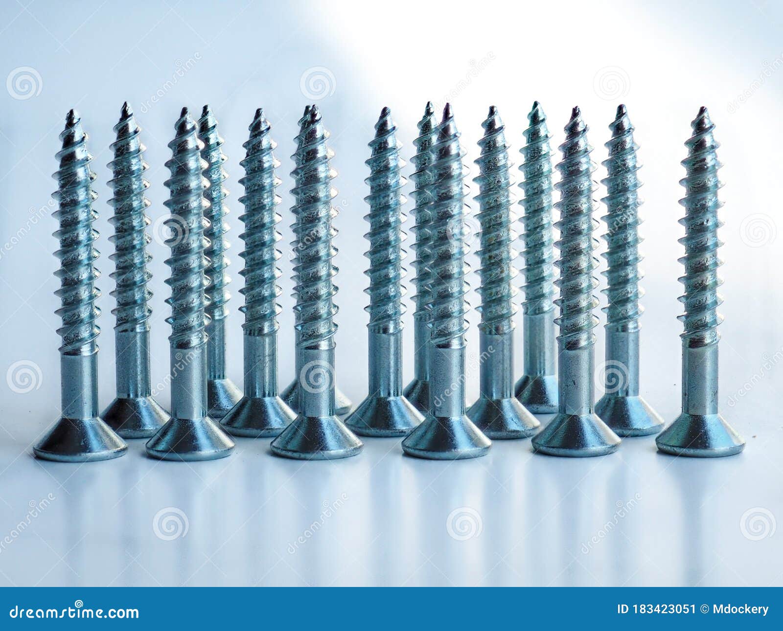 Group of Screws Pointing Up Stock Image - Image of screws, countersunk ...