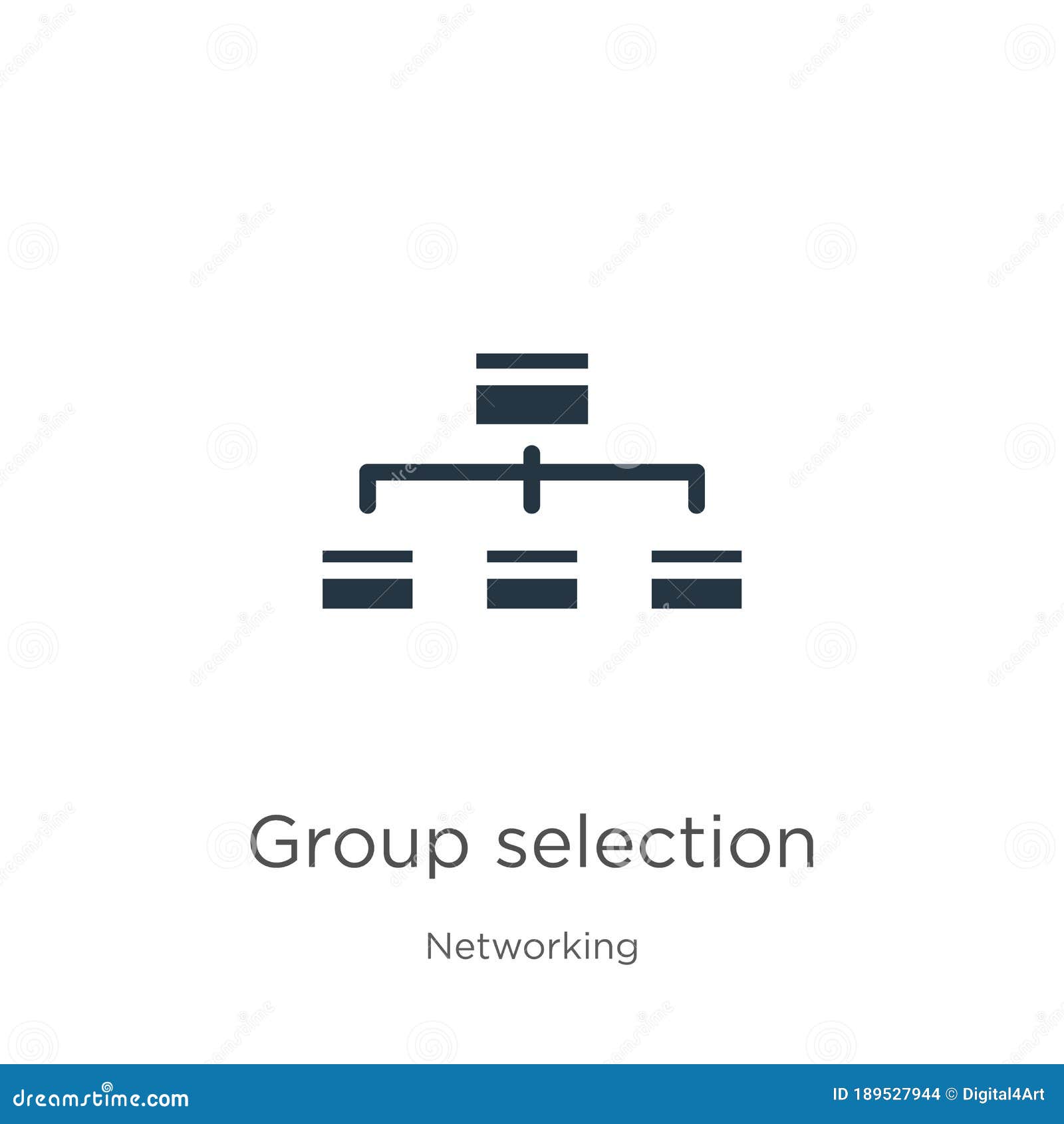 Group Selection Icon Vector. Trendy Flat Group Selection Icon From ...