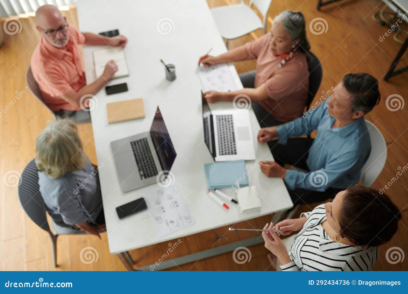 Senior People in Computer Class for Beginners Stock Photo - Image of ...