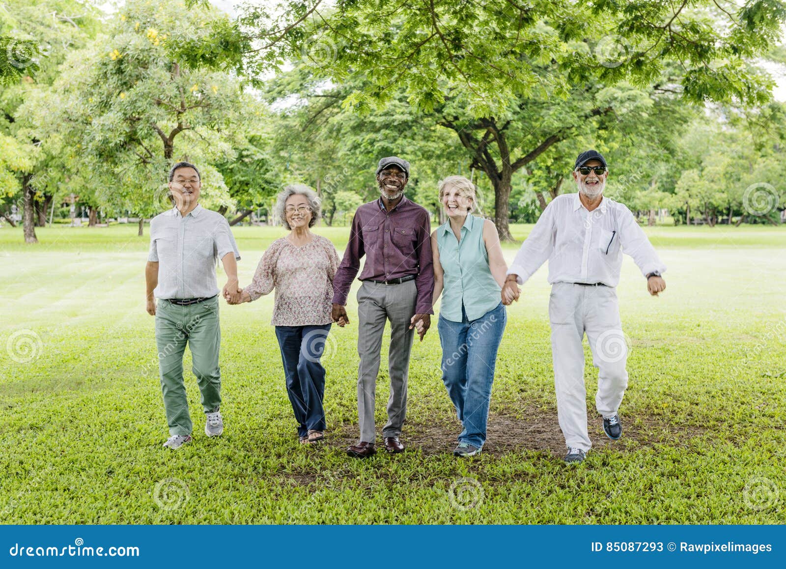 Group of Senior Retirement Friends Happiness Concept Stock Image ...