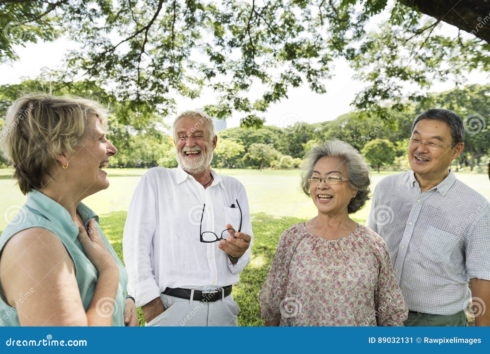 Group of Senior Retirement Friends Happiness Concept Stock Image ...