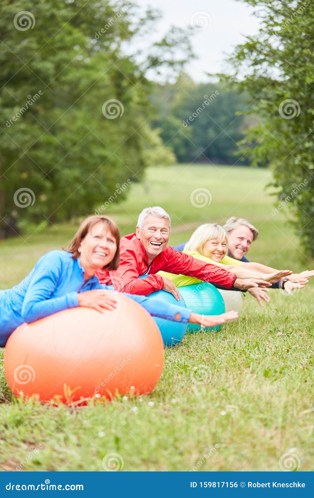 Group Seniors Have Fun in Rehab Course Stock Photo - Image of back ...