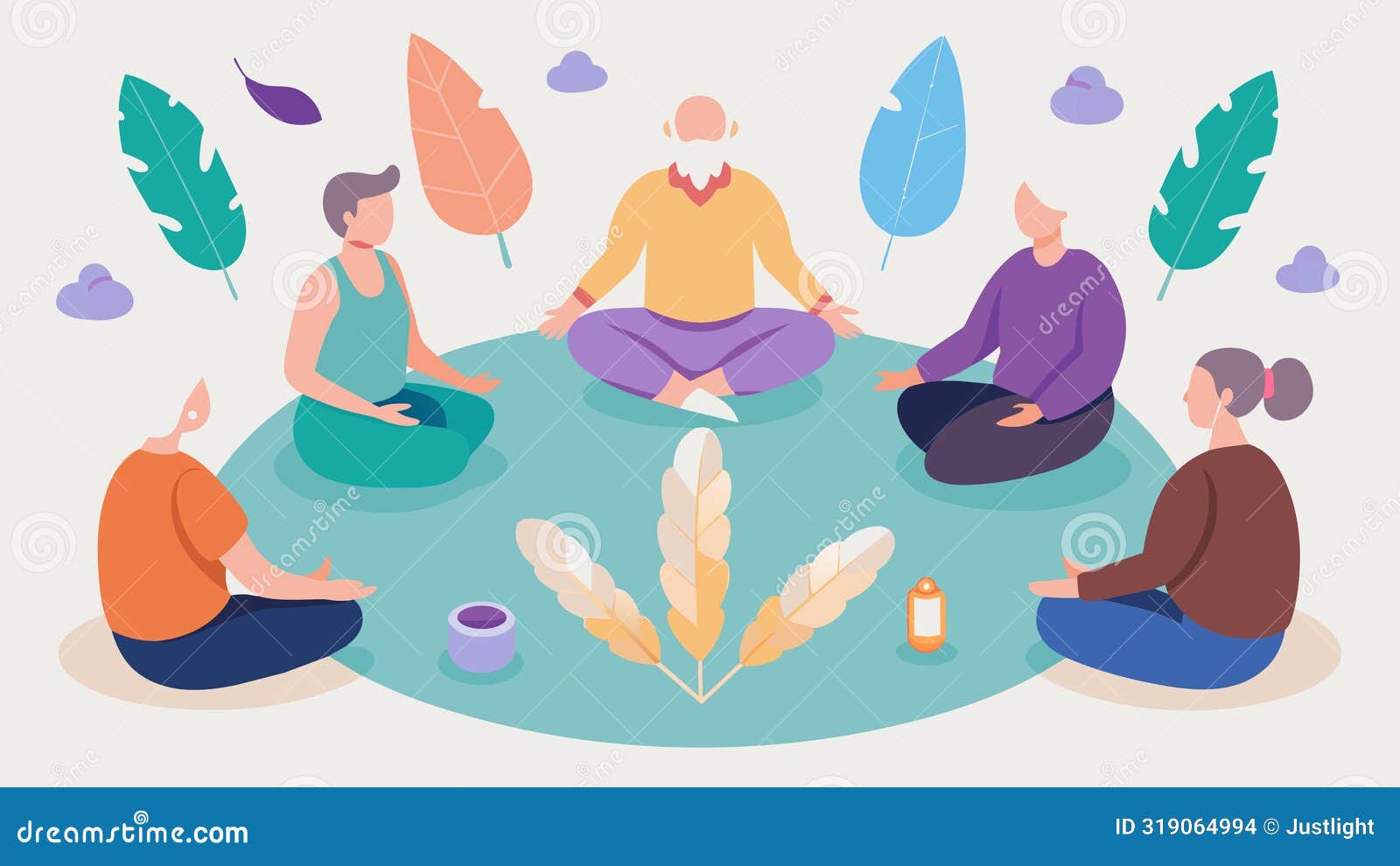 A Group of Seniors Sit in a Circle Passing Around Objects Such As ...