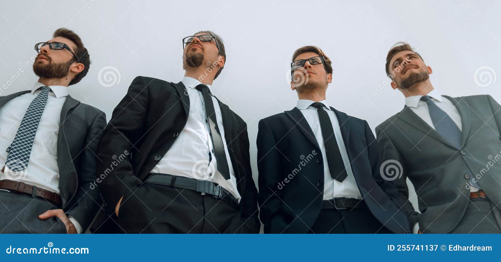 Group of Serious Business People Standing Together Stock Image - Image ...