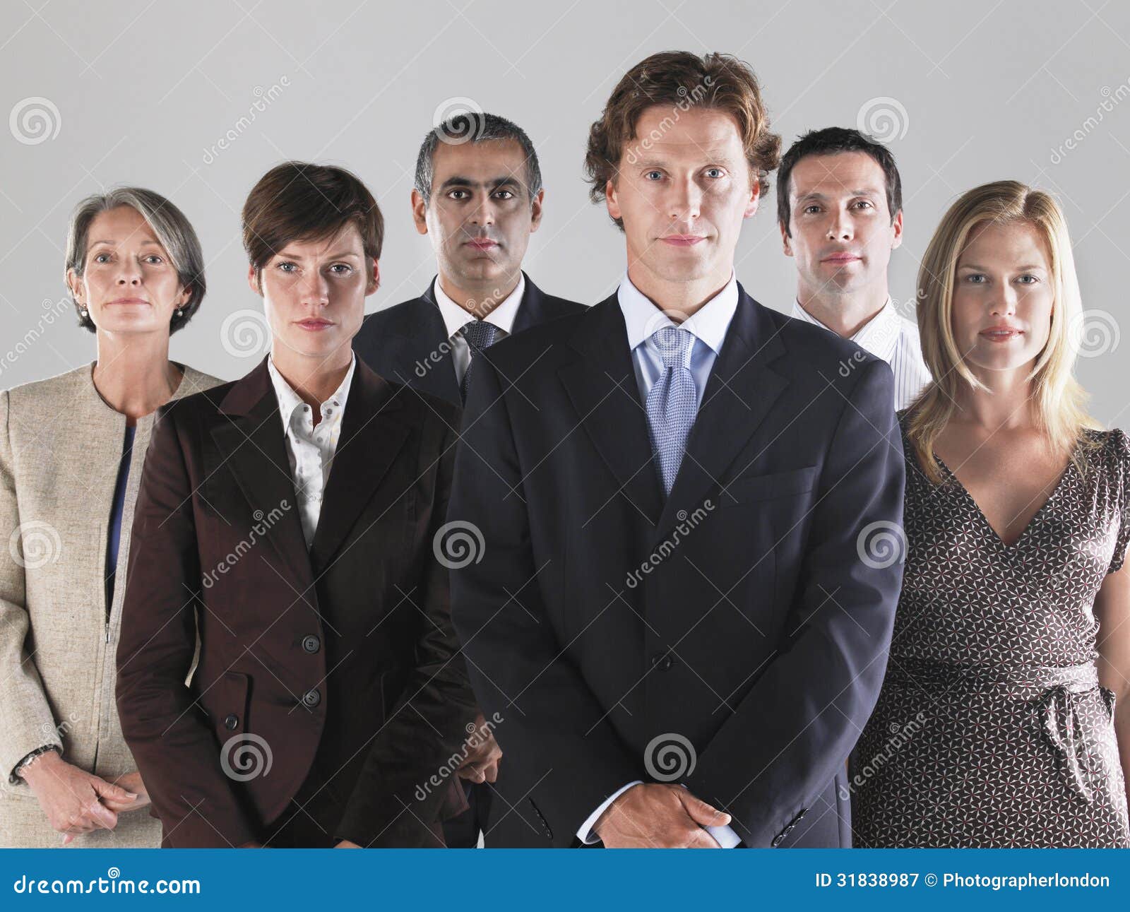 Group of Serious Businesspeople Stock Image - Image of manager, male ...