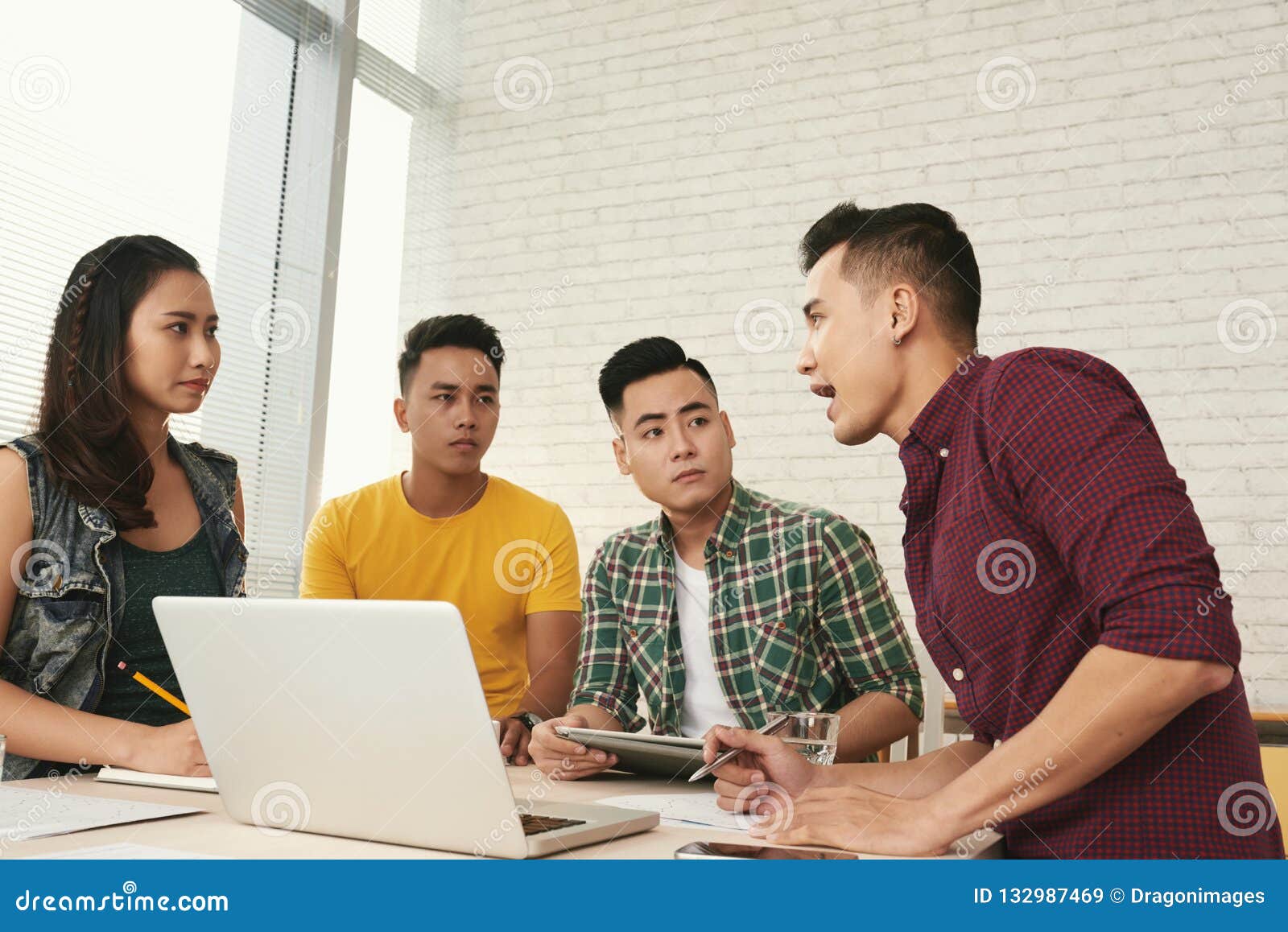 Serious conversation stock image. Image of marketing - 132987469