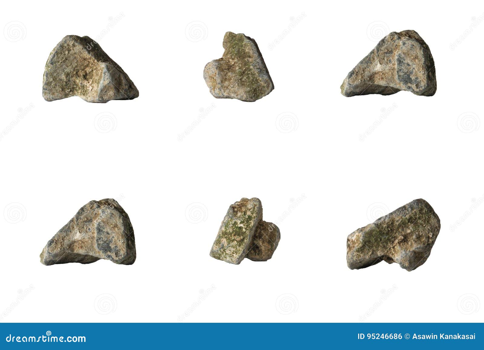 Group Set Stones isolated stock photo. Image of pattern - 95246686