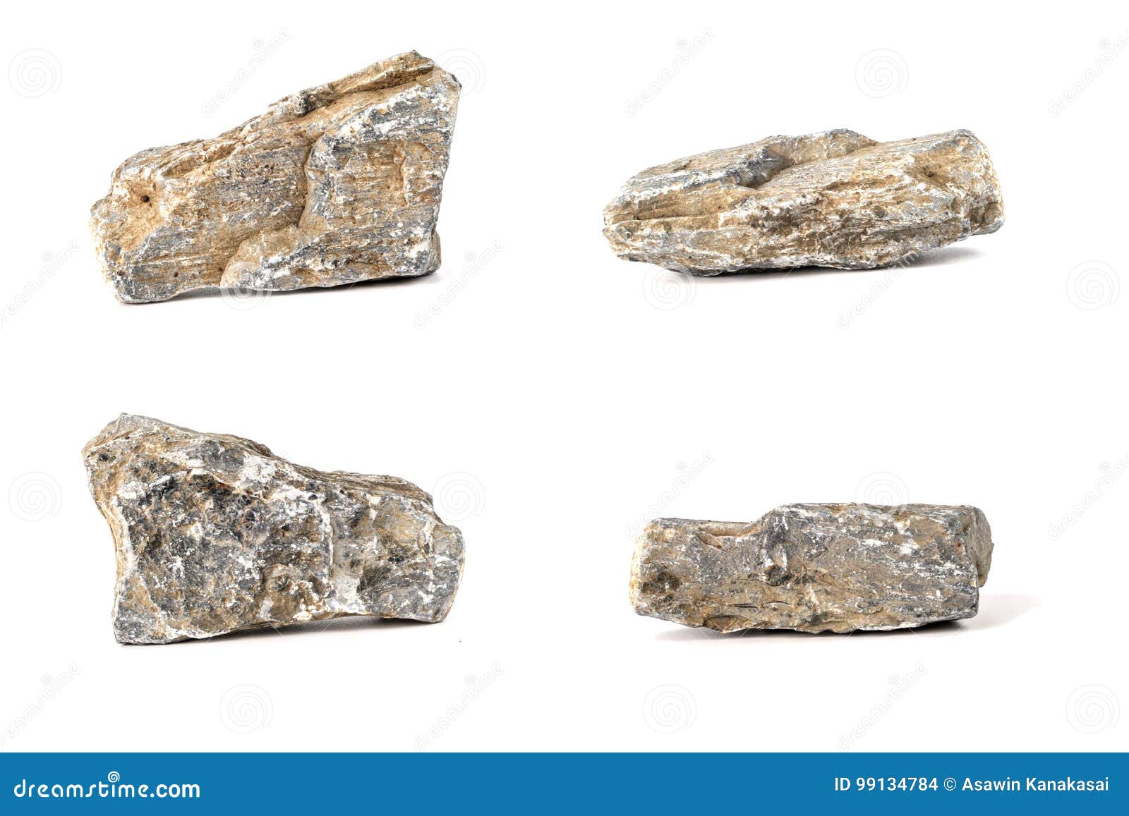 Set Stones Isolated on White Background Stock Photo - Image of concrete ...