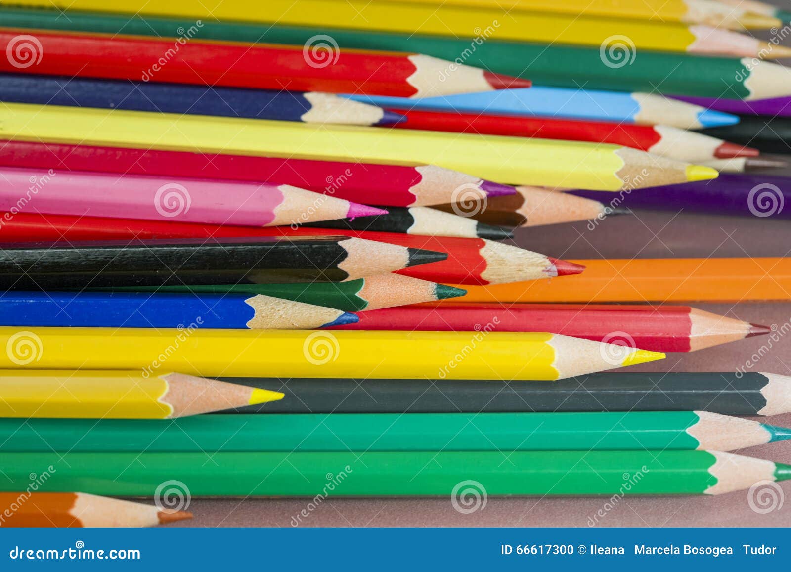 Group of Sharp Colored Pencils Stock Photo - Image of orange, pencils ...