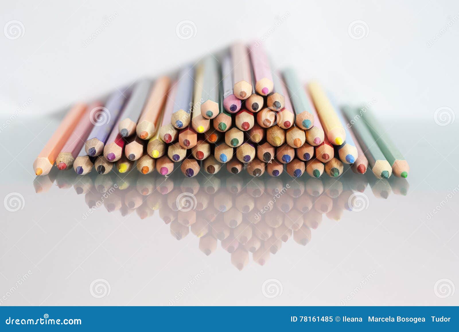 Group of Sharp Colored Pencils Stock Image - Image of orange, colorful ...