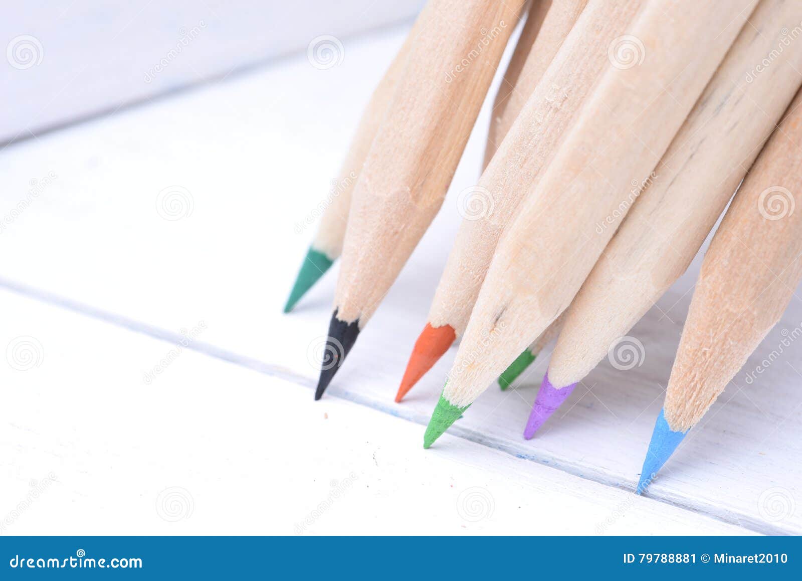 Group of Sharp Wooden Crayons Stock Image - Image of crayon, case: 79788881