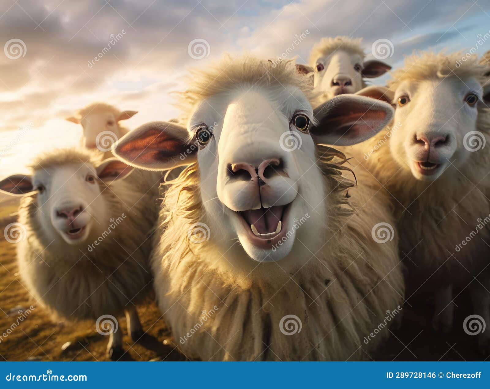 A group of sheep stock illustration. Illustration of pasture - 289728146