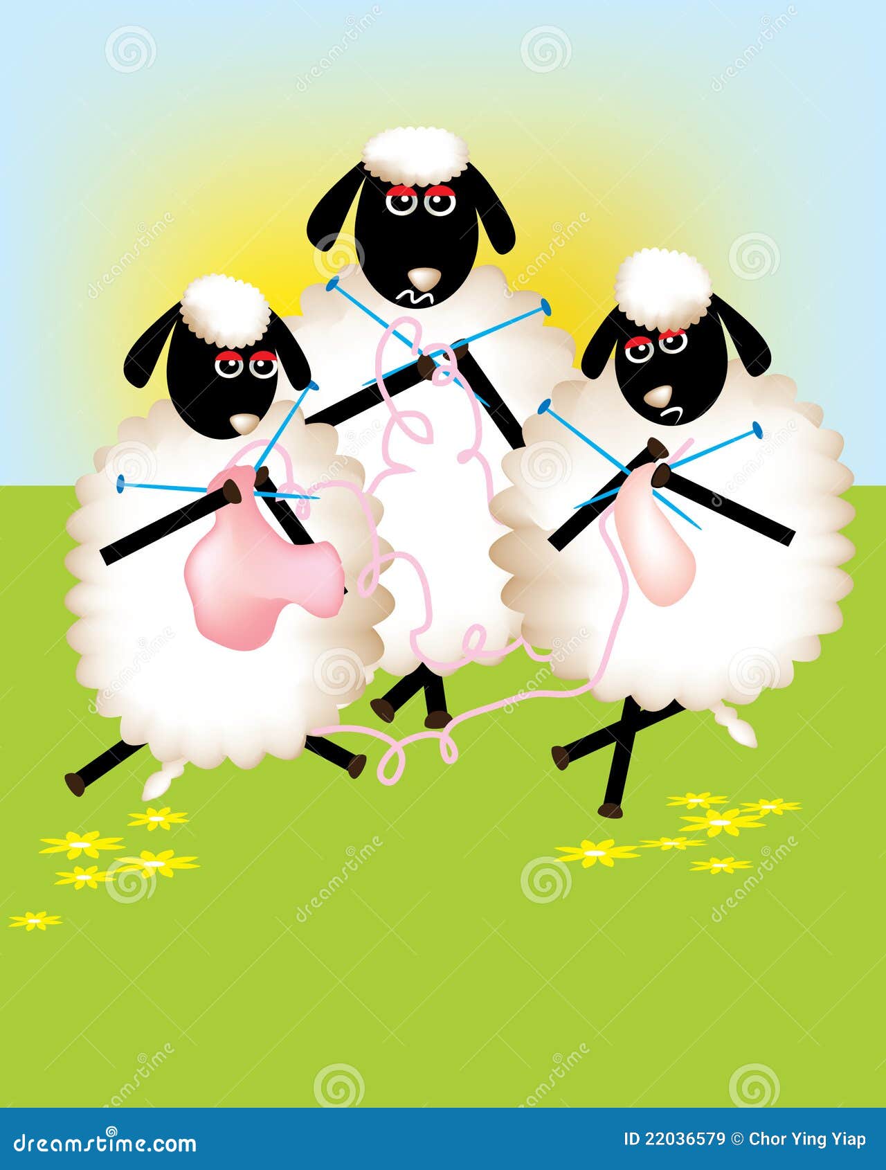 Group of sheeps stock vector. Illustration of comic, copy - 22036579