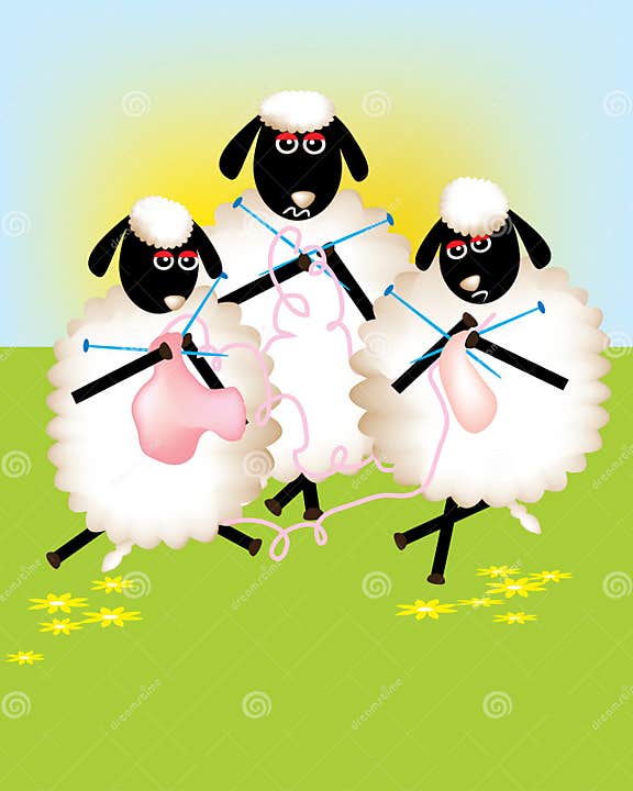 Group of sheeps stock vector. Illustration of comic, copy - 22036579