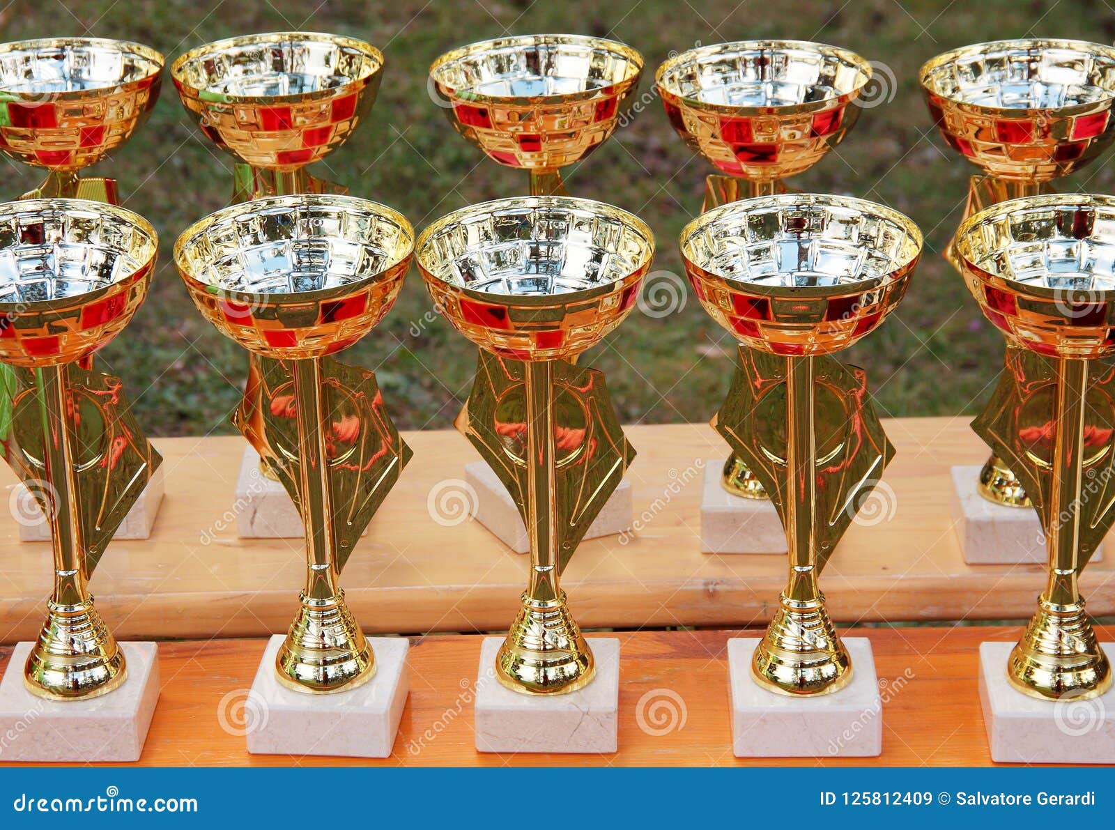 Shiny Cups And Saucers On The Table Royalty-Free Stock Photography ...